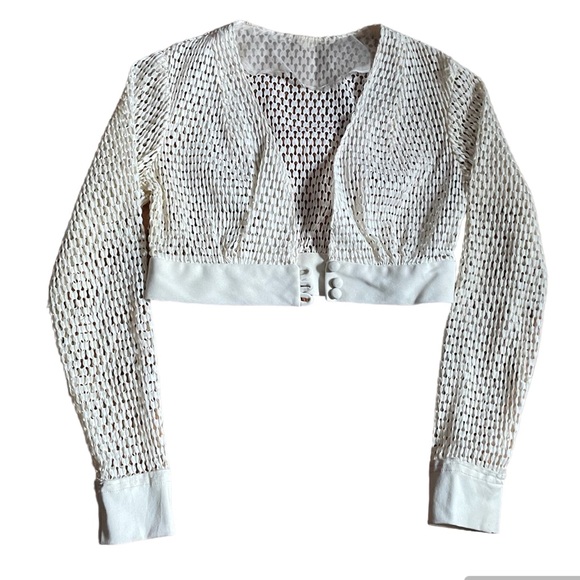 Sweaters | Vintage Cream Bolero Jacket With Buttons | Poshmark